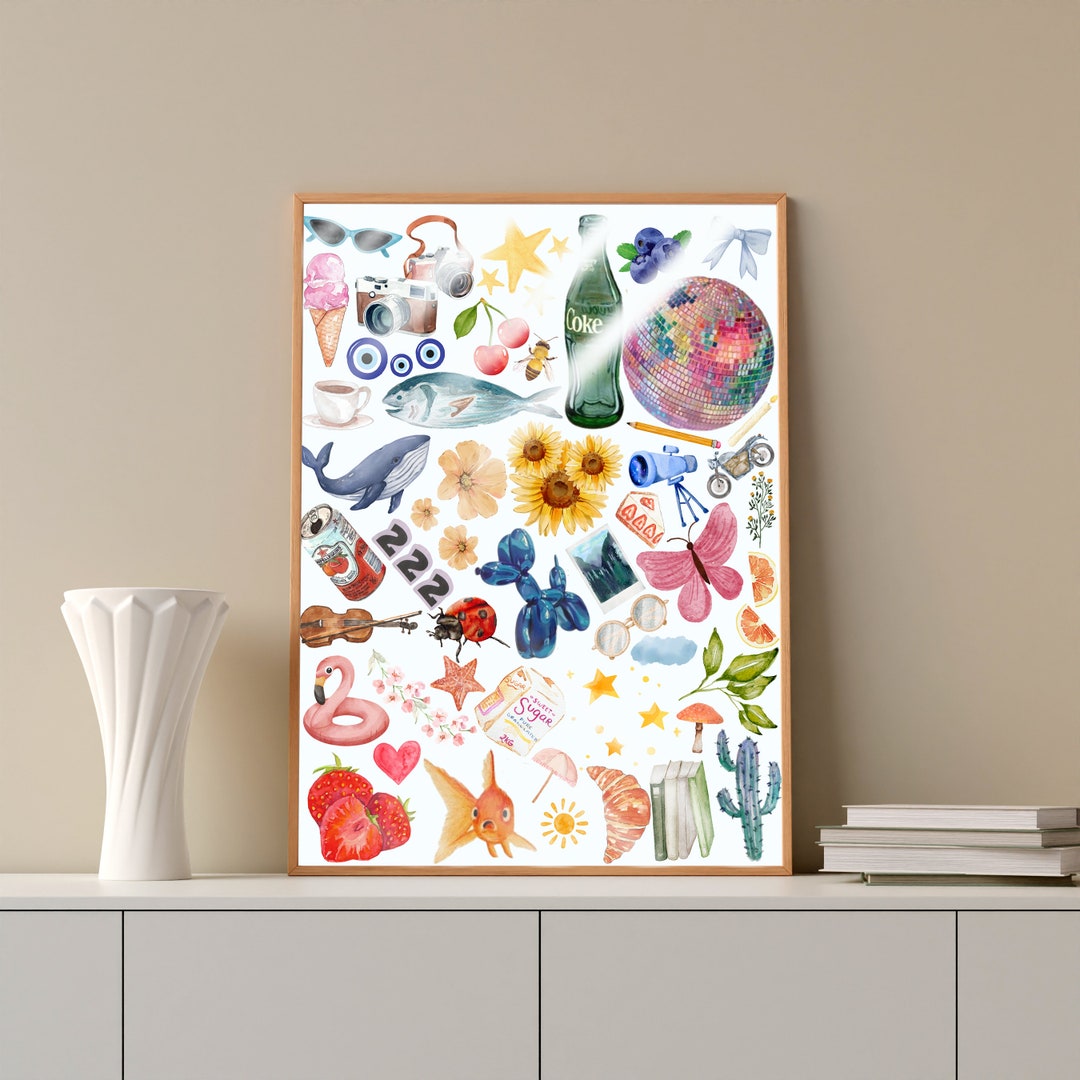 I Spy Watercolor Print - Etsy