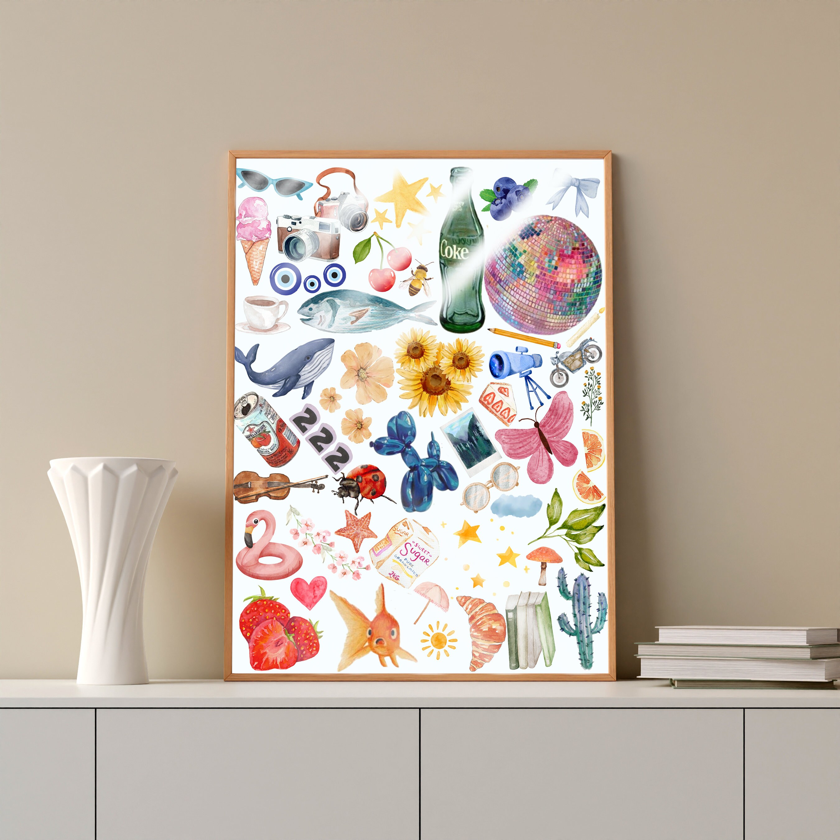 I Spy Watercolor Print - Etsy