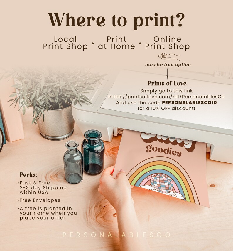 Groovy Goodies Printable Sign Girl Birthday Gift Hippie - Etsy