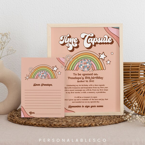 First Birthday Time Capsule Letter - Etsy