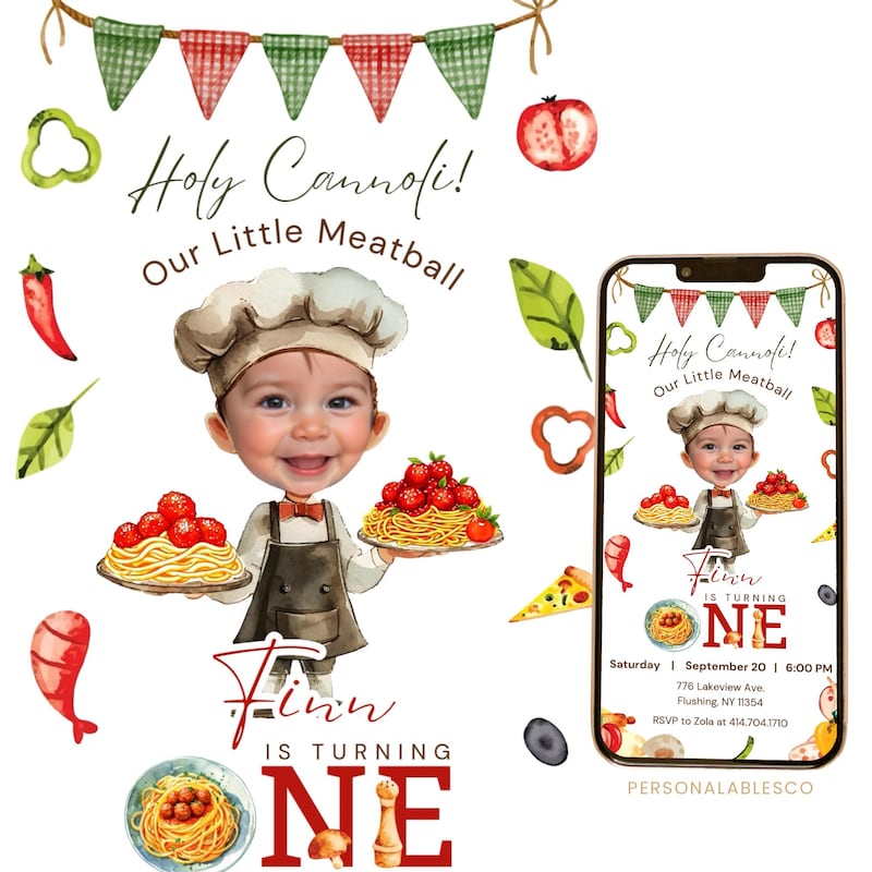 Template Spicy Invitation - Etsy