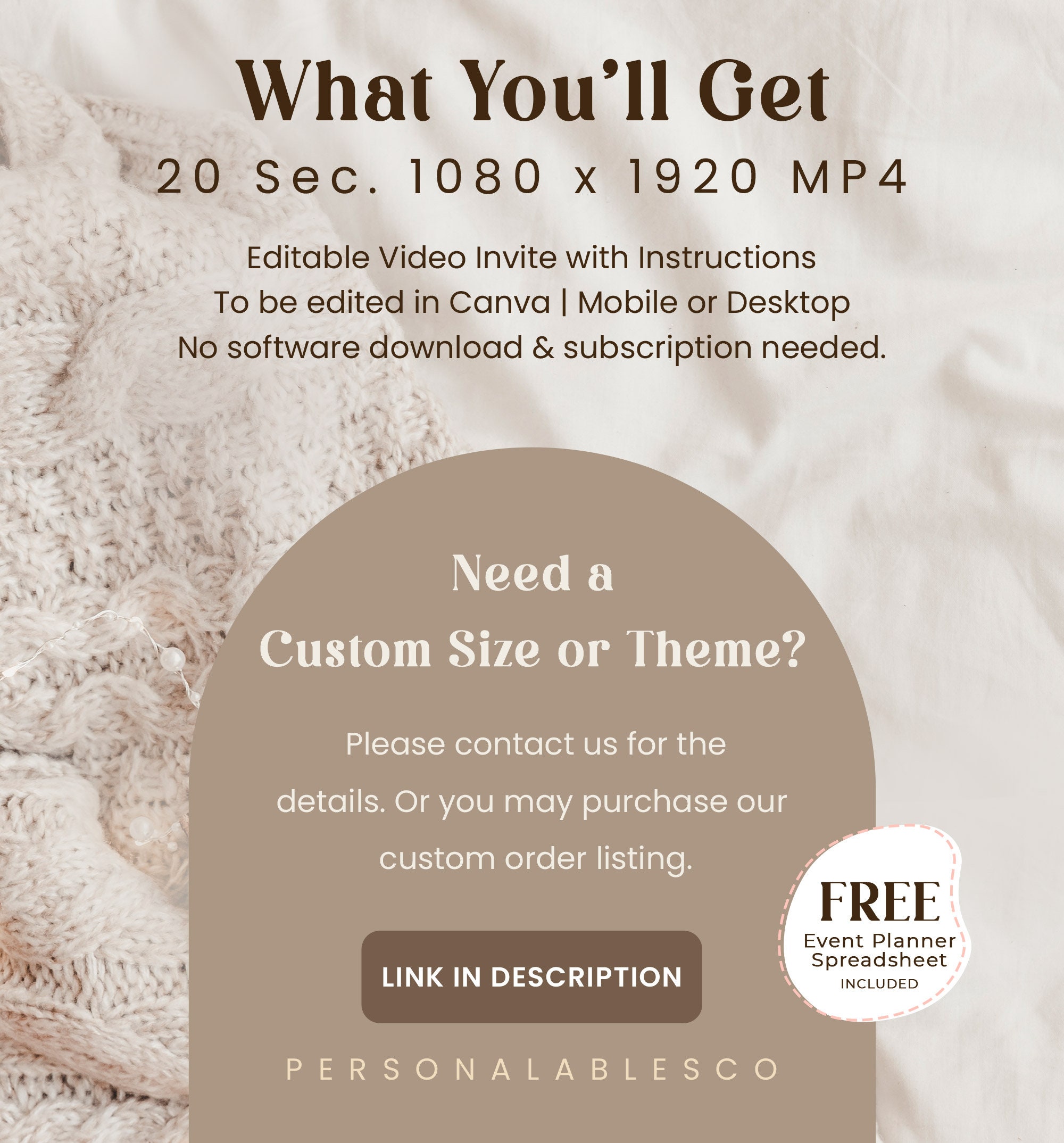 Editable First World Tour Birthday Invitation Video 1st Rock & Roll ...