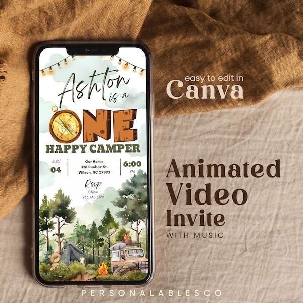 One Happy Camper First Birthday - Etsy