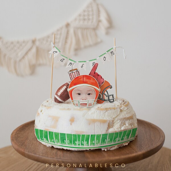 Printable Football Cake Topper - Etsy