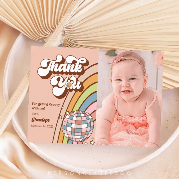 Retro Thank You Cards - Etsy