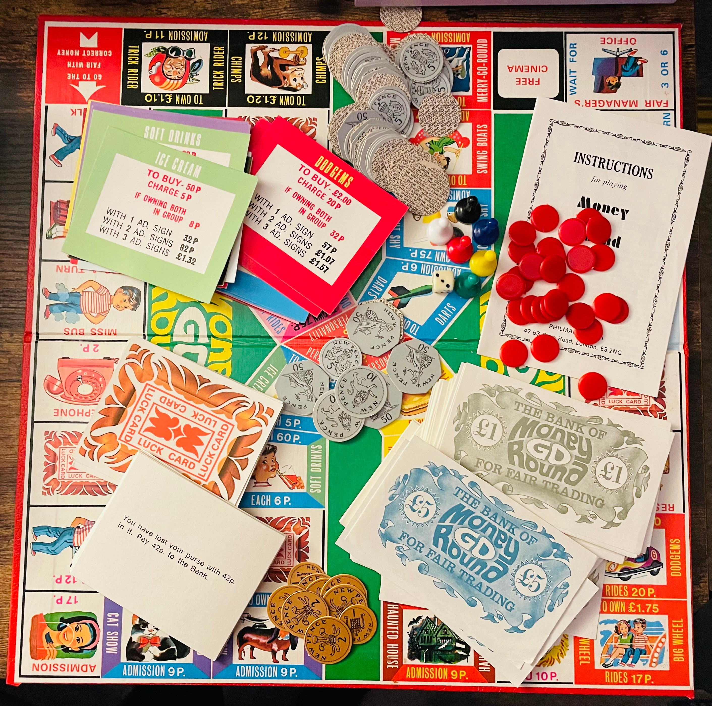 Vintage 1970s Money Go Round Boardgame - Etsy Australia