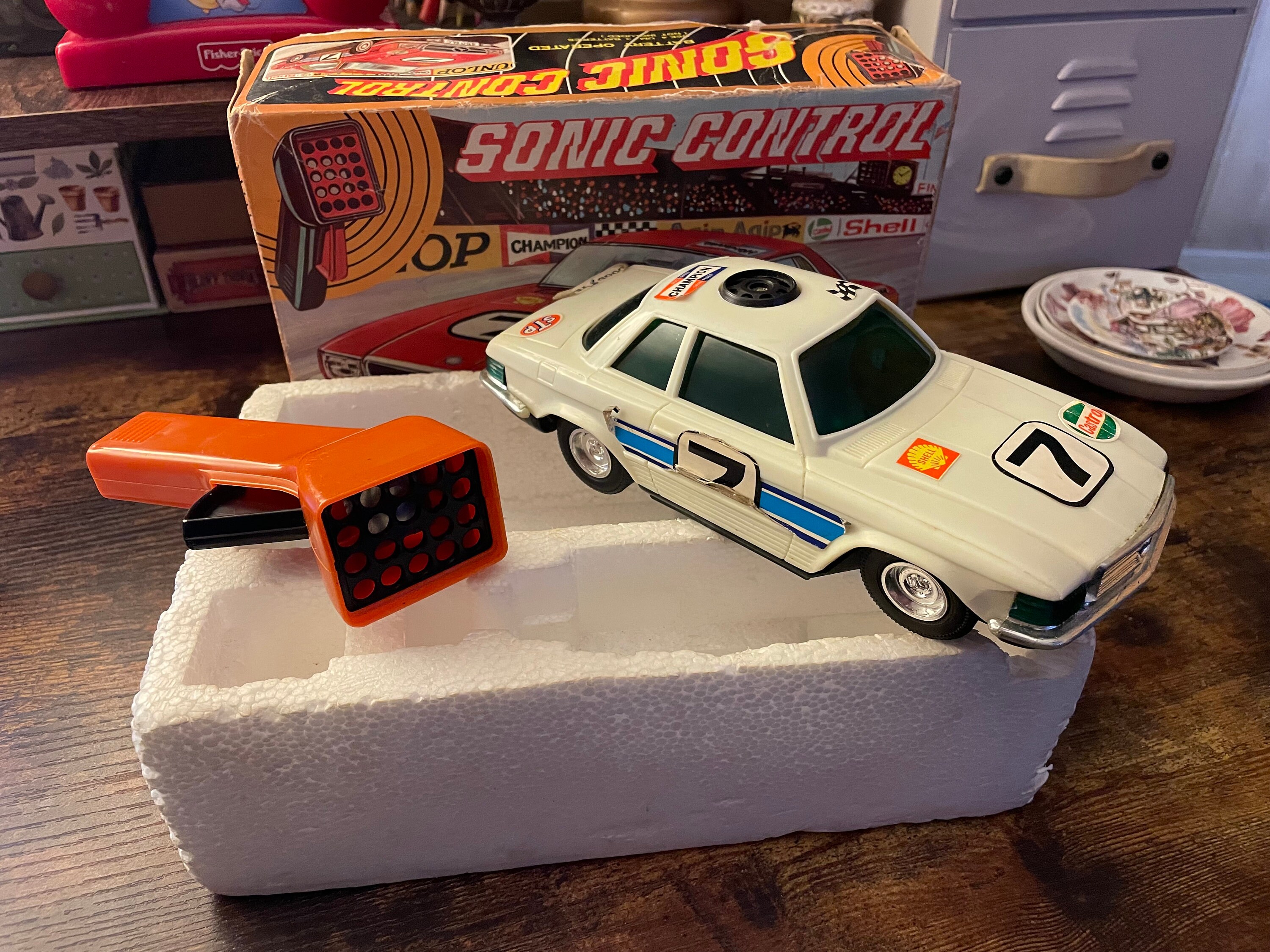 Rare 1970's Sonic Control Battery Operated Car no Wires - Etsy