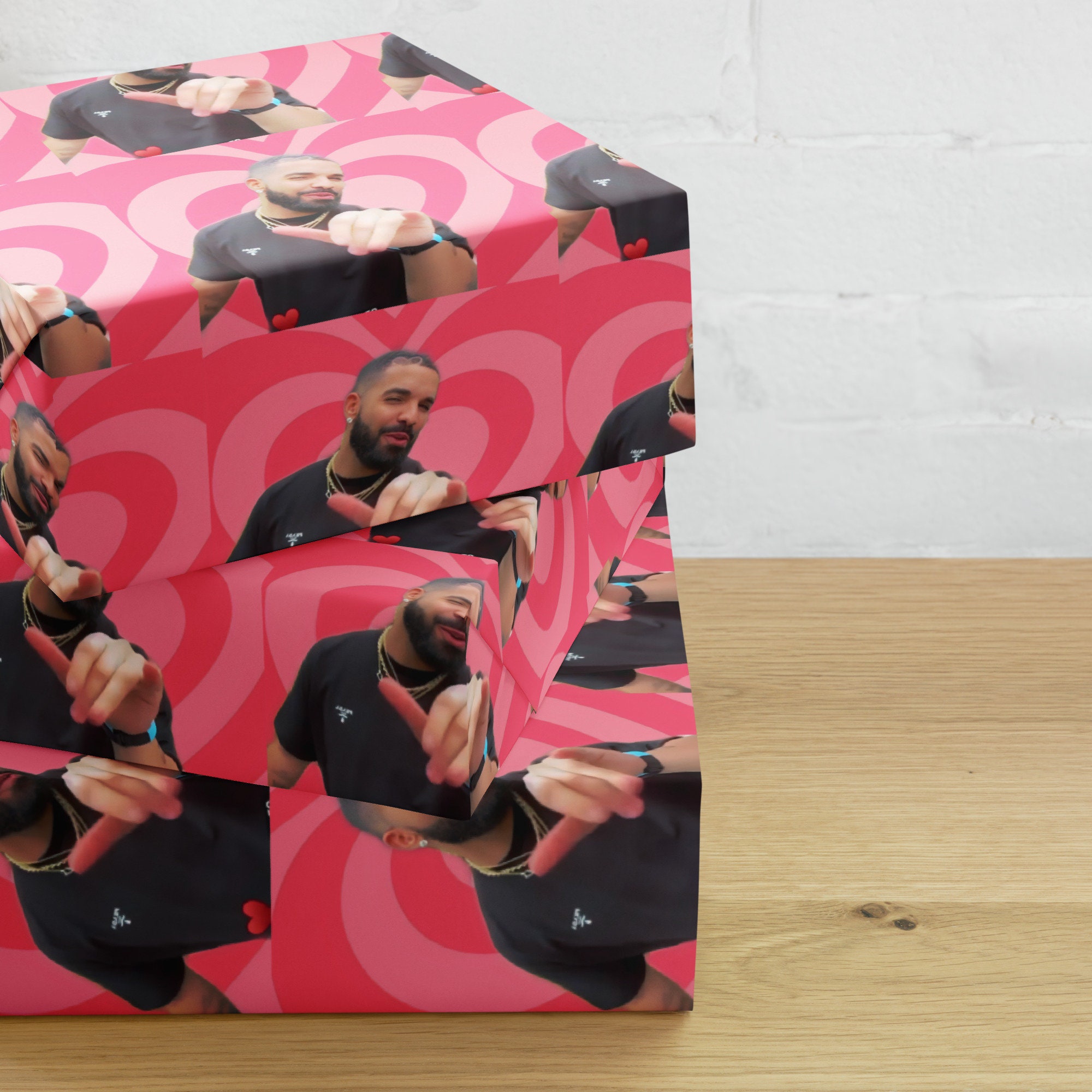 Wrapping Paper Sheets, Drake BBL wrapping paper, Drake certified lover ...