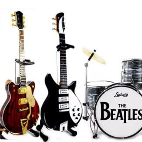 Beatles Miniature Guitars - Etsy