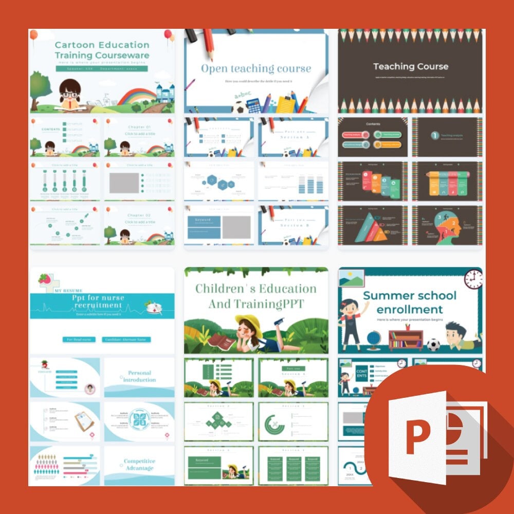 1000+ SLIDES Cartoon Powerpoint Template Slides for Education & Kids ...