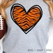 Tiger Heart SVG, Tiger Print SVG, Tiger Stripes Svg, Tiger Pattern Svg ...