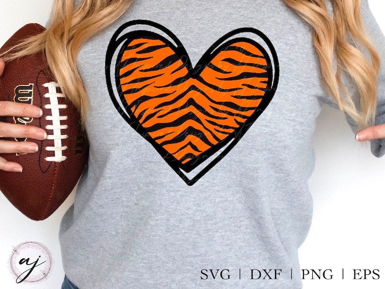 Tiger Heart SVG Tiger Print SVG Tiger Stripes Svg Tiger - Etsy