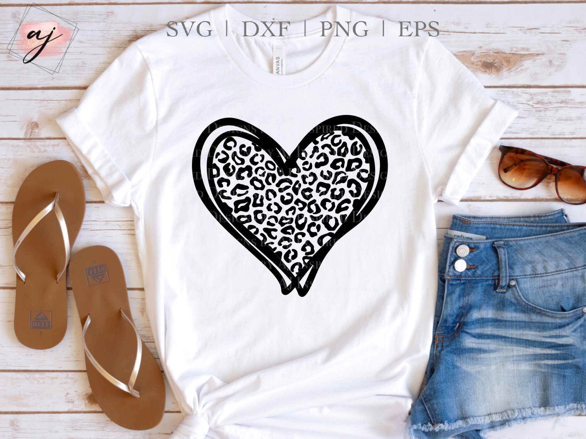 Hand Drawn Leopard Print Heart SVG, Leopard Print Svg, Leopard Pattern ...