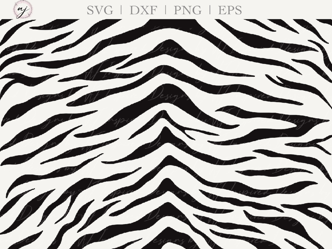 Tiger Print SVG Cut File Cricut, Silhouette, Tiger Stripes Svg, Bengal ...