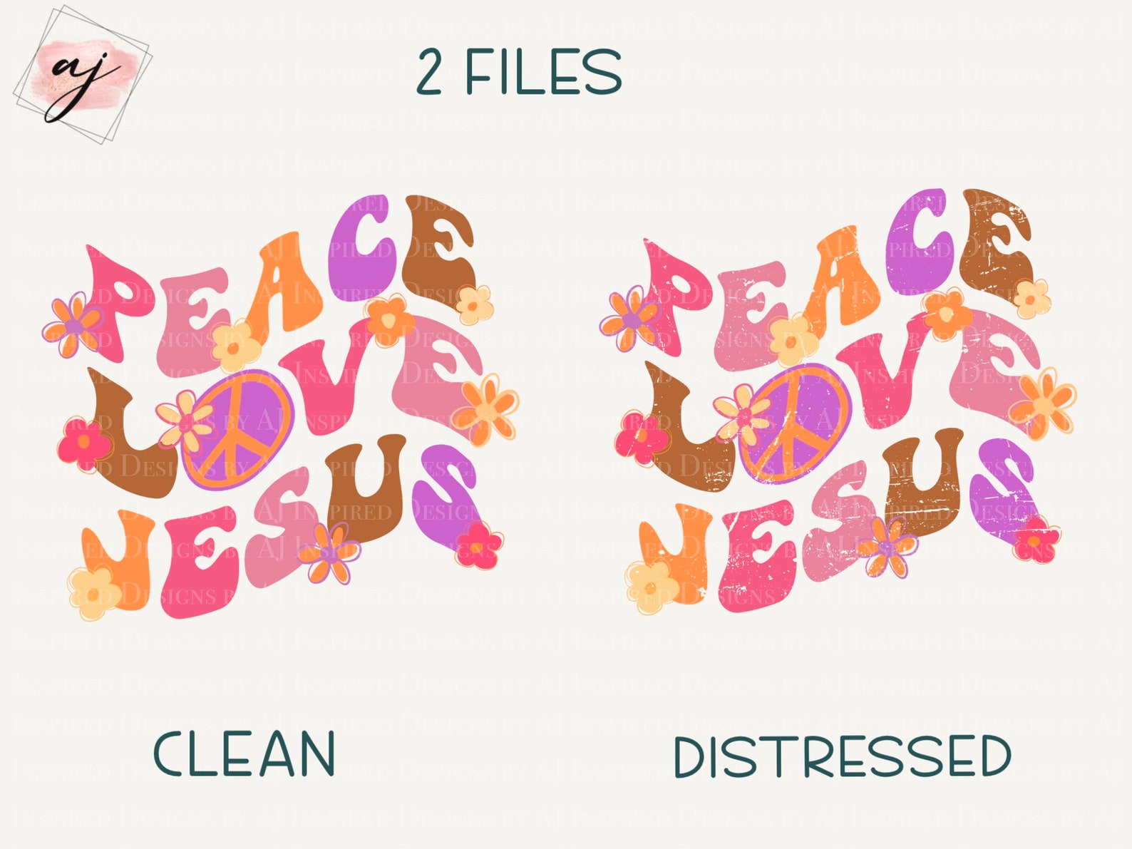 Peace Love Jesus, Retro Wave Hippie Flowers Jesus PNG Sublimation PNG ...