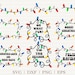 Retro Tangled Christmas Lights SVG Bundle Stringed Christmas - Etsy