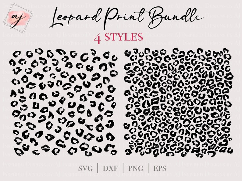 Leopard Print SVG Bundle Leopard Print PNG Colorful Layered - Etsy