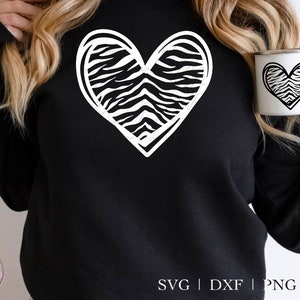 Tiger Heart SVG, Tiger Print SVG, Tiger Stripes Svg, Tiger Pattern Svg ...