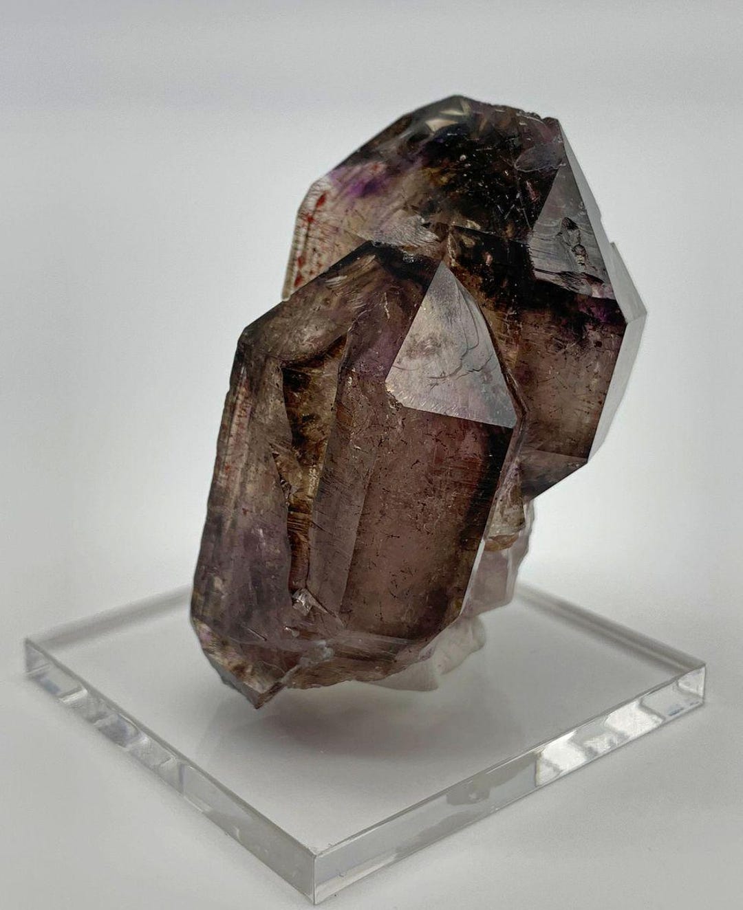 Shangaan Smoky Amethyst Scepter Head W/mobile Moveable Fluid Inclusions ...