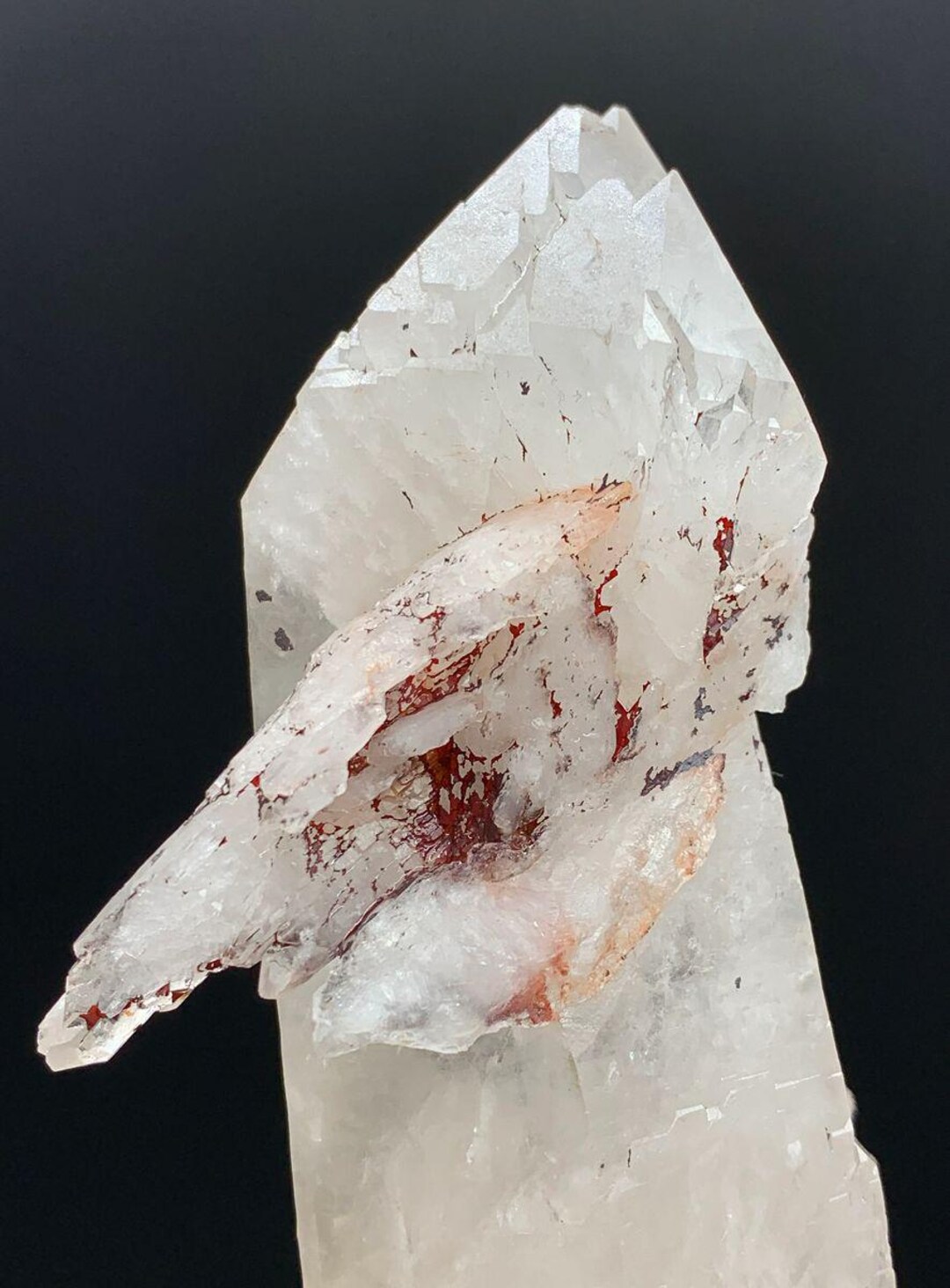 Rare, Curved Growth Interference Quartz Crystal W/penetrators (CQ123 ...