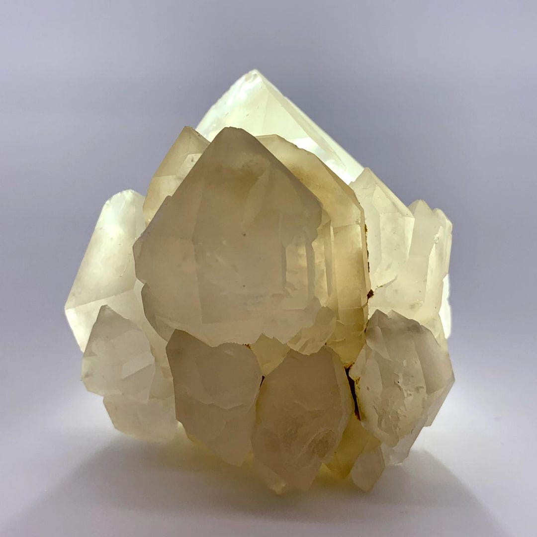 Double Terminated Skeletal Quartz Elestial Crystal Cluster, Complete ...