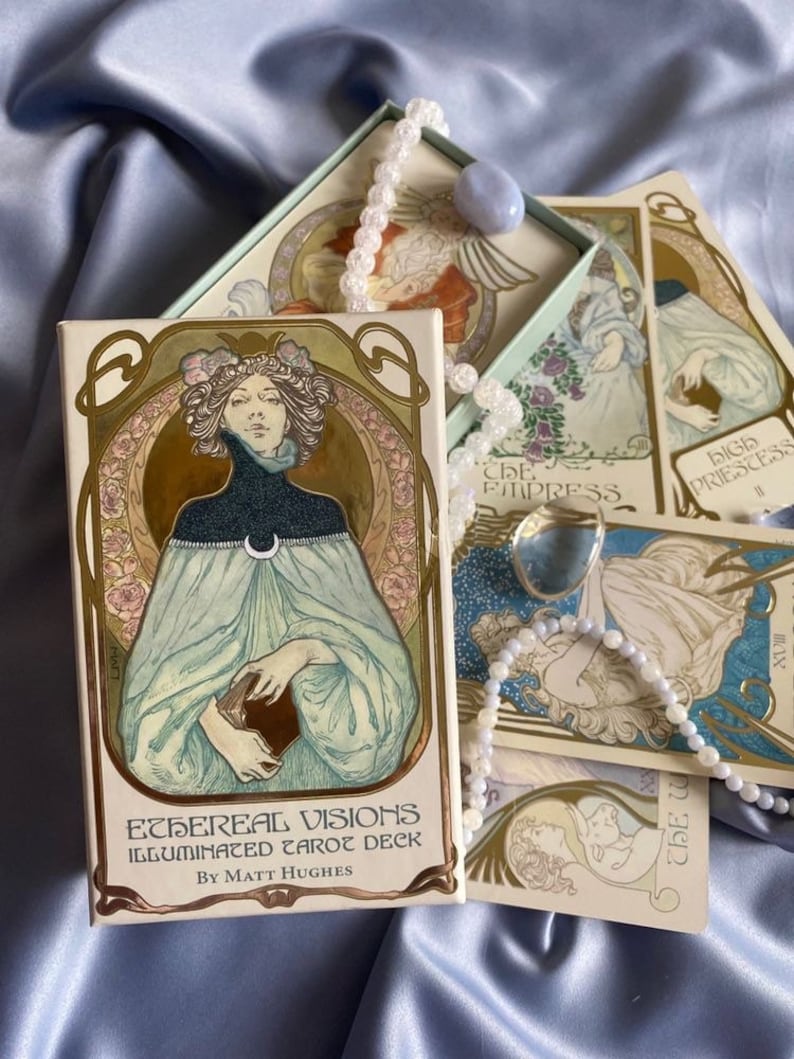 Tarot Deck Oracle Deck 78 Cards Ethereal Visions Illuminated - Etsy