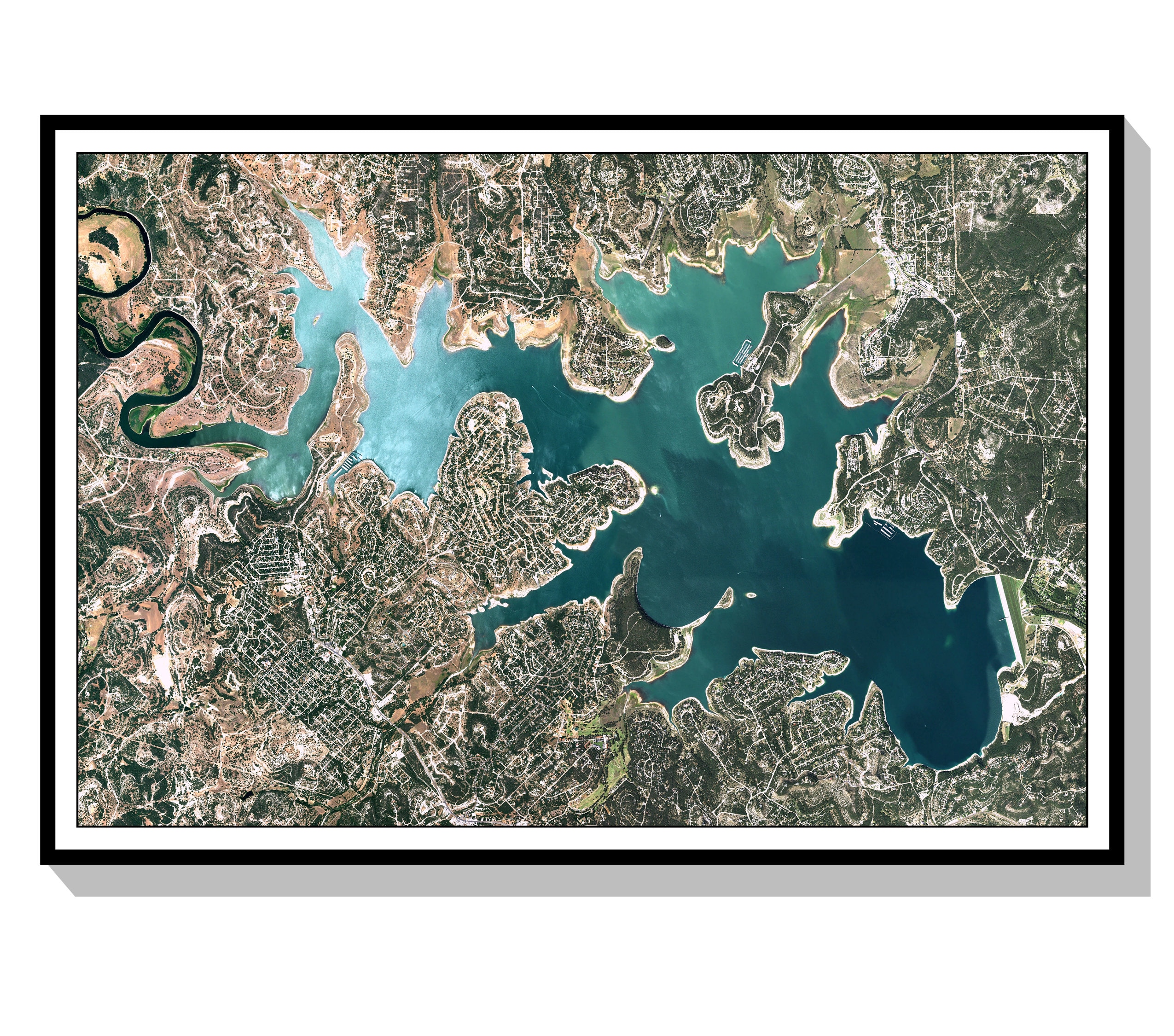 Map - [ Canyon Lake TX ] Lake Map - [skyviewmaps ] Handcrafted - [lake ...