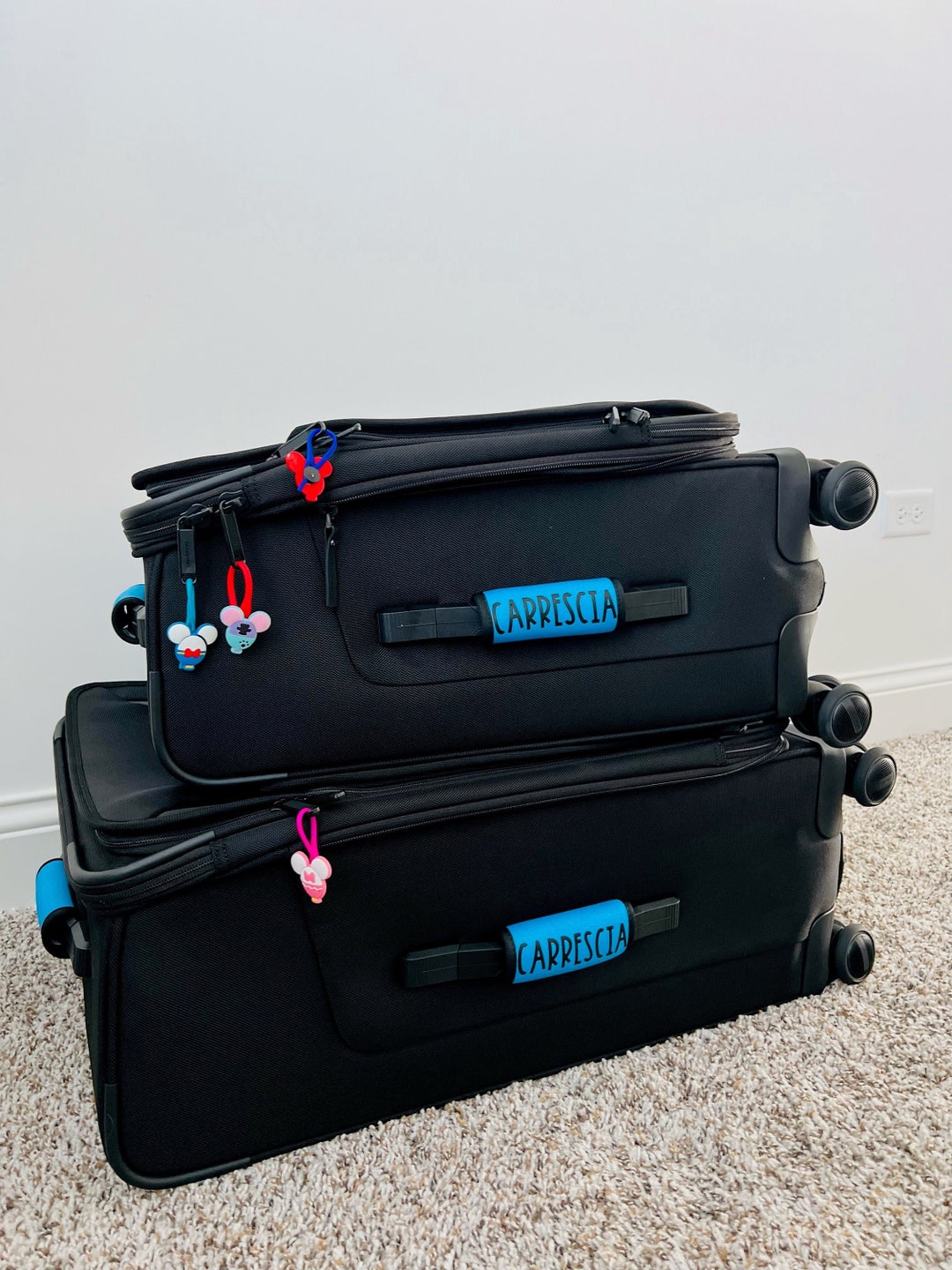 Personalized Neoprene Luggage Handle Wrap, Bag Identifier - Etsy