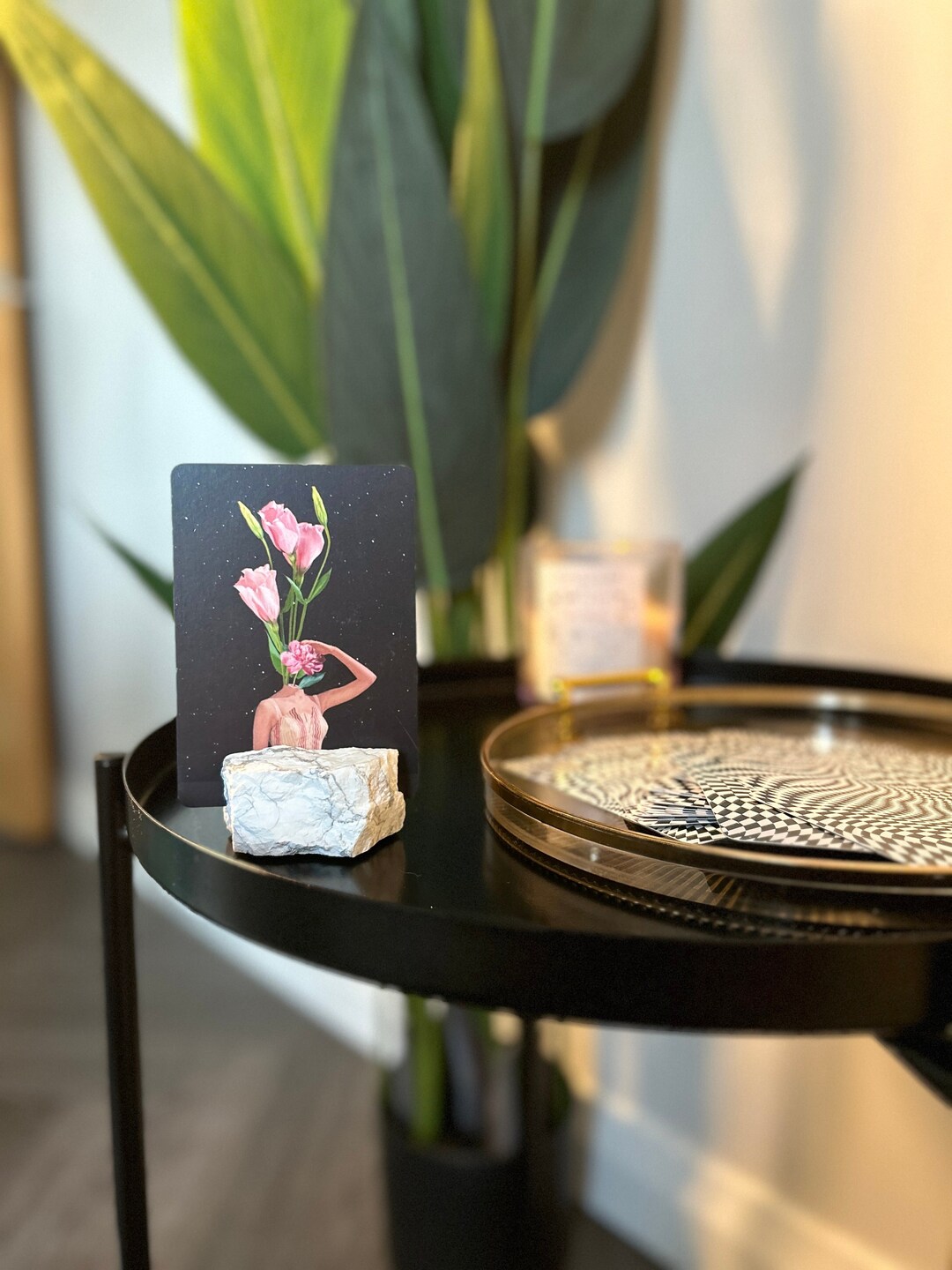 Natural Stone Business Card Holder - Crystal Card Holder Large | Desk ...