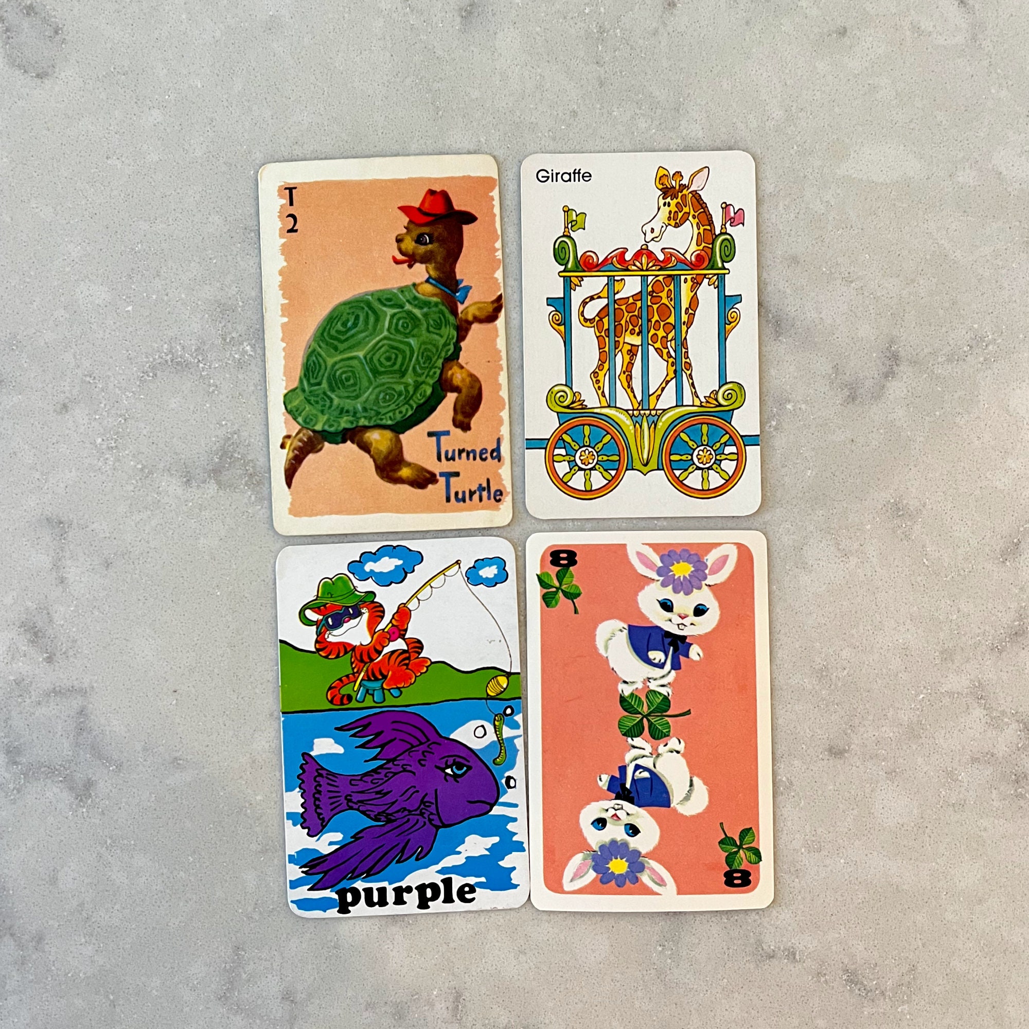Children's Themed Loose Playing Cards, Game Pieces, Trading Cards ...