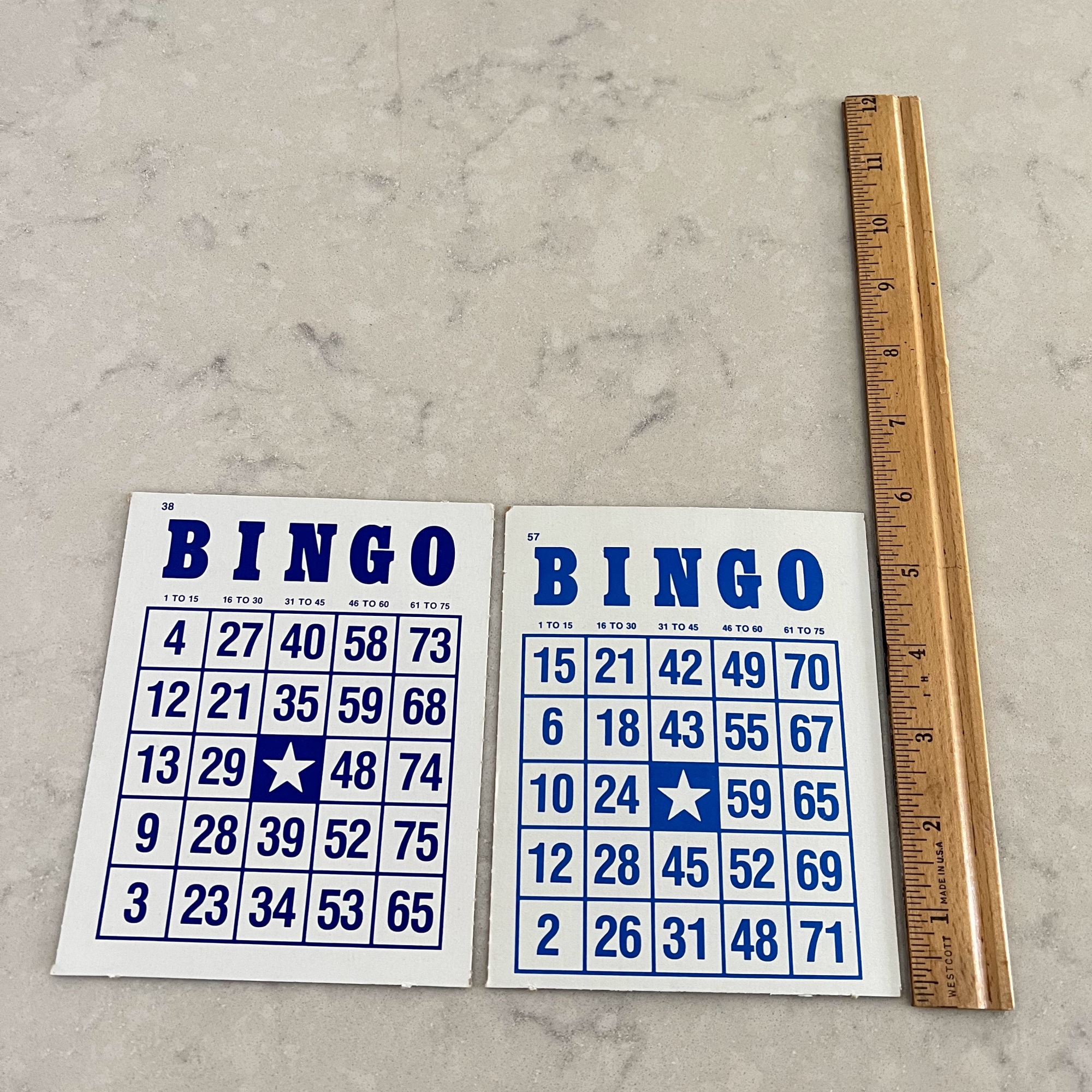 Vintage Bingo Cards - Set of Six Cards, Ephemera, Junk Journal Supplies ...
