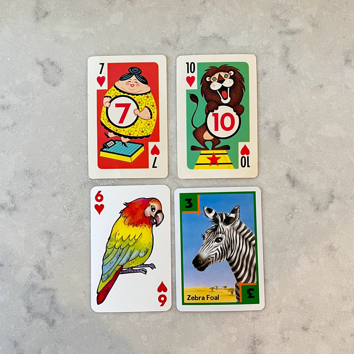 Children's Themed Loose Playing Cards, Game Pieces, Trading Cards ...