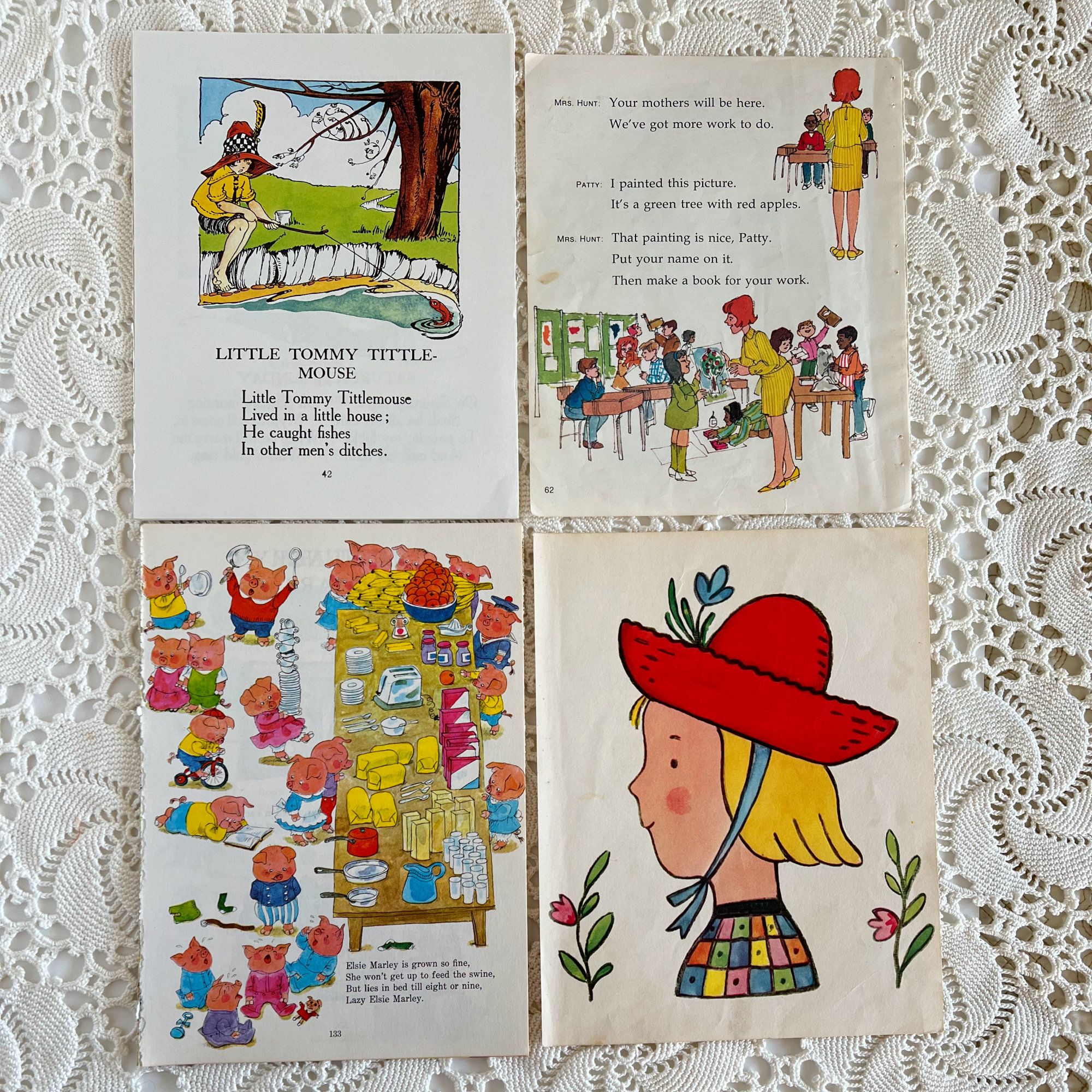 Vintage Illustrated Children's Book Pages: Assorted Ephemera Pack - Etsy