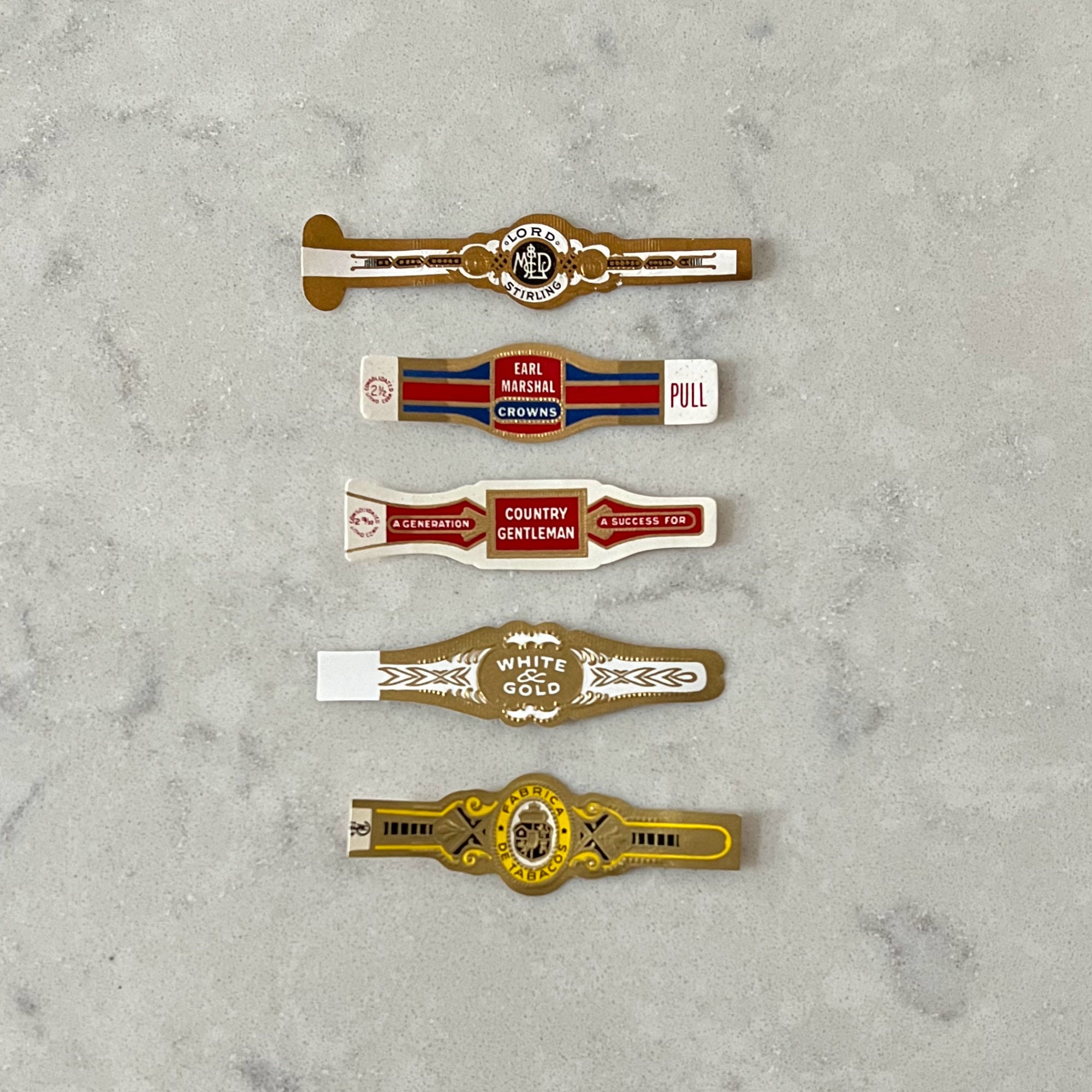 Vintage Cigar Band Labels Vintage Ephemera Tobacco Labels Vintage Paper ...