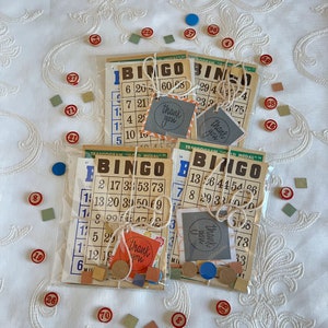 Vintage Bingo Cards - Set of 6 Ephemera for Junk Journals & Collage Art ...