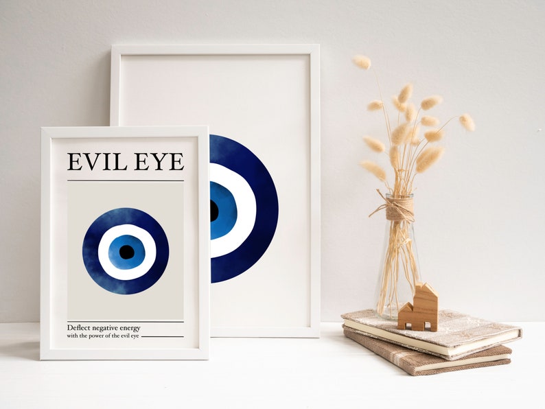 Evil Eye Printable Poster, Digital Exhibition Poster, Protection Symbol ...