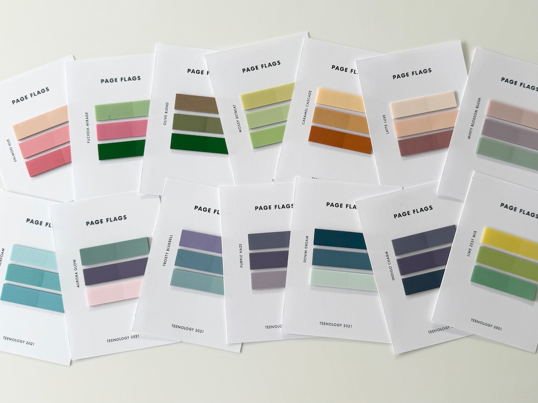 Page Flags, Index Page Markers, Page Tabs, Stationery, Planner Flags ...