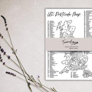 UK Postcode Map and Sales Tracker, Small Business Sales Record, Colour ...