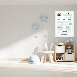 First Day of School Digital Download, Personalised Kids School ...