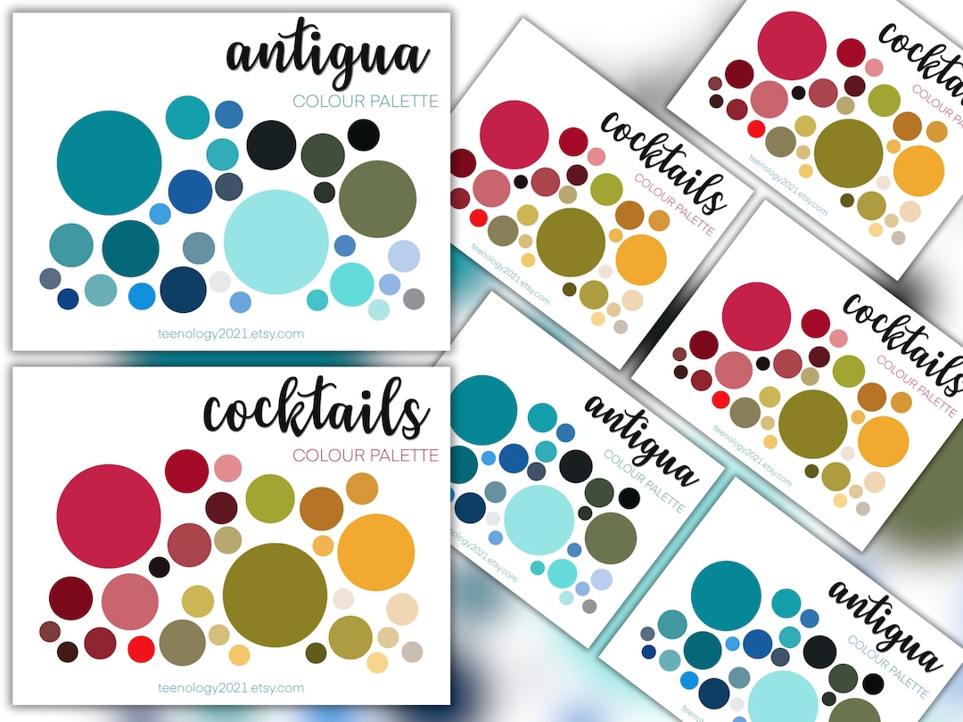 Colour Palettes for Digital Planning, Goodnotes, Procreate, Colour ...