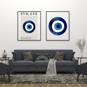 Evil Eye Printable Poster, Digital Exhibition Poster, Protection Symbol ...