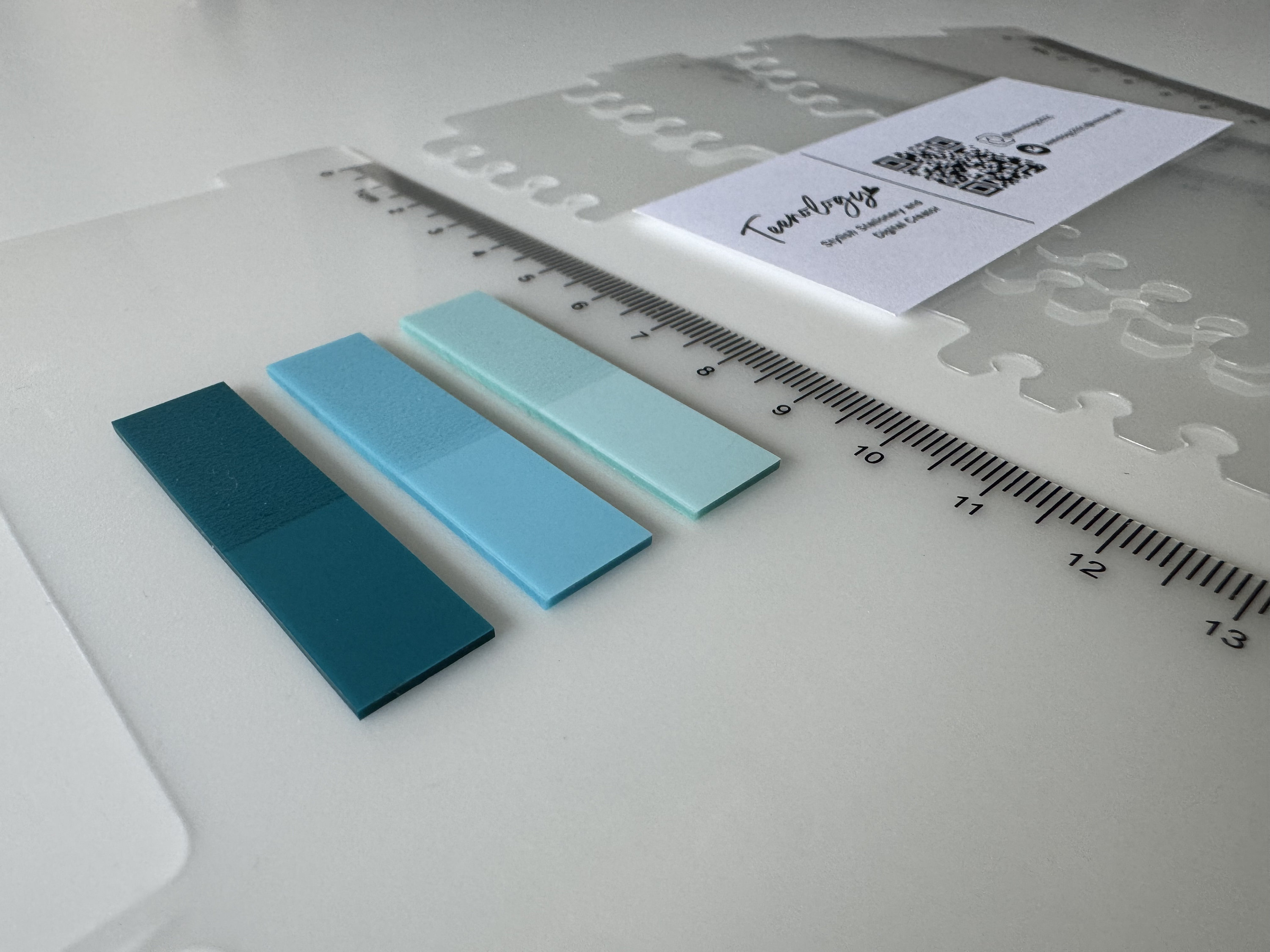 Transparent Ruler, 14cm Planner Ruler, Sticky Tab Ruler, Notebook ...