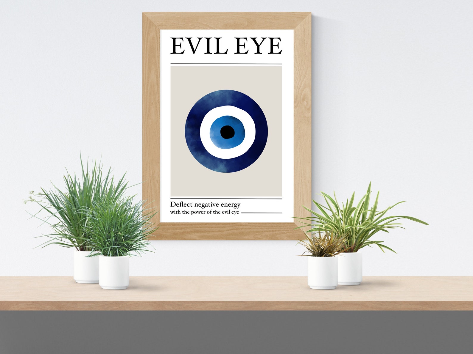 Evil Eye Printable Poster, Digital Exhibition Poster, Protection Symbol ...