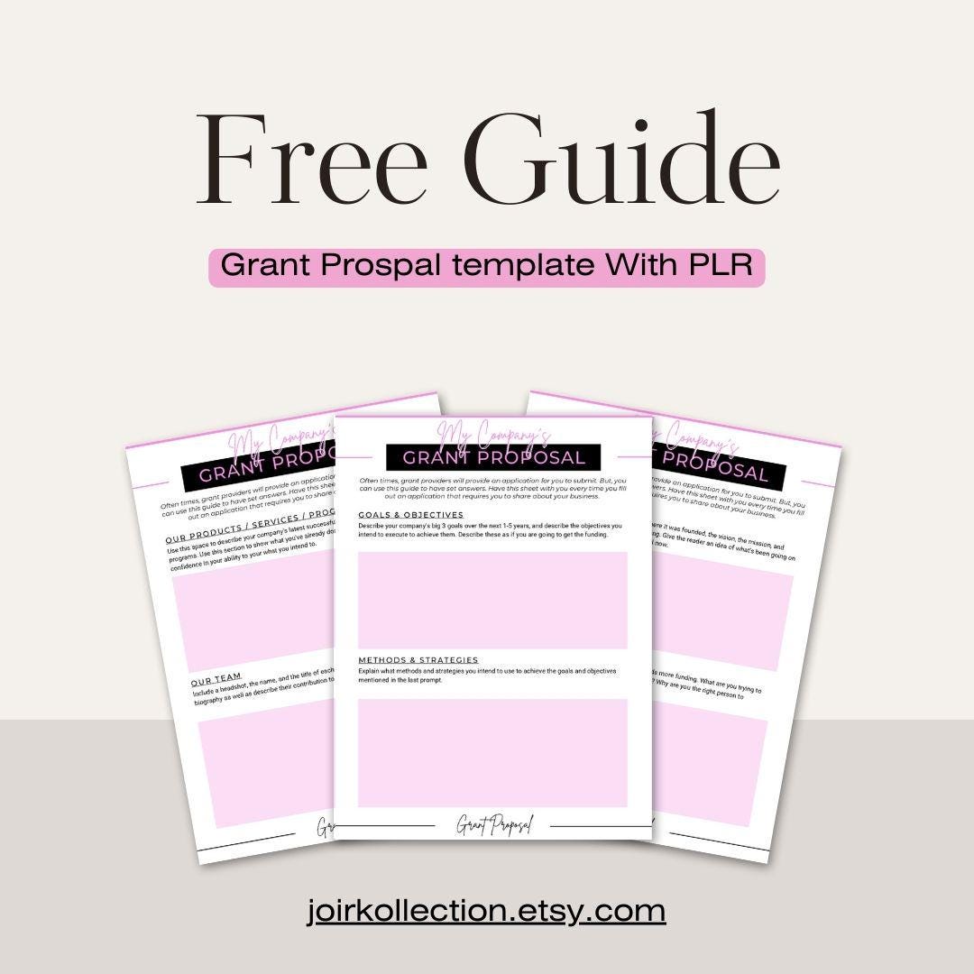 Grant Proposal Template + Step-by-step Funding Guide for Small Business ...