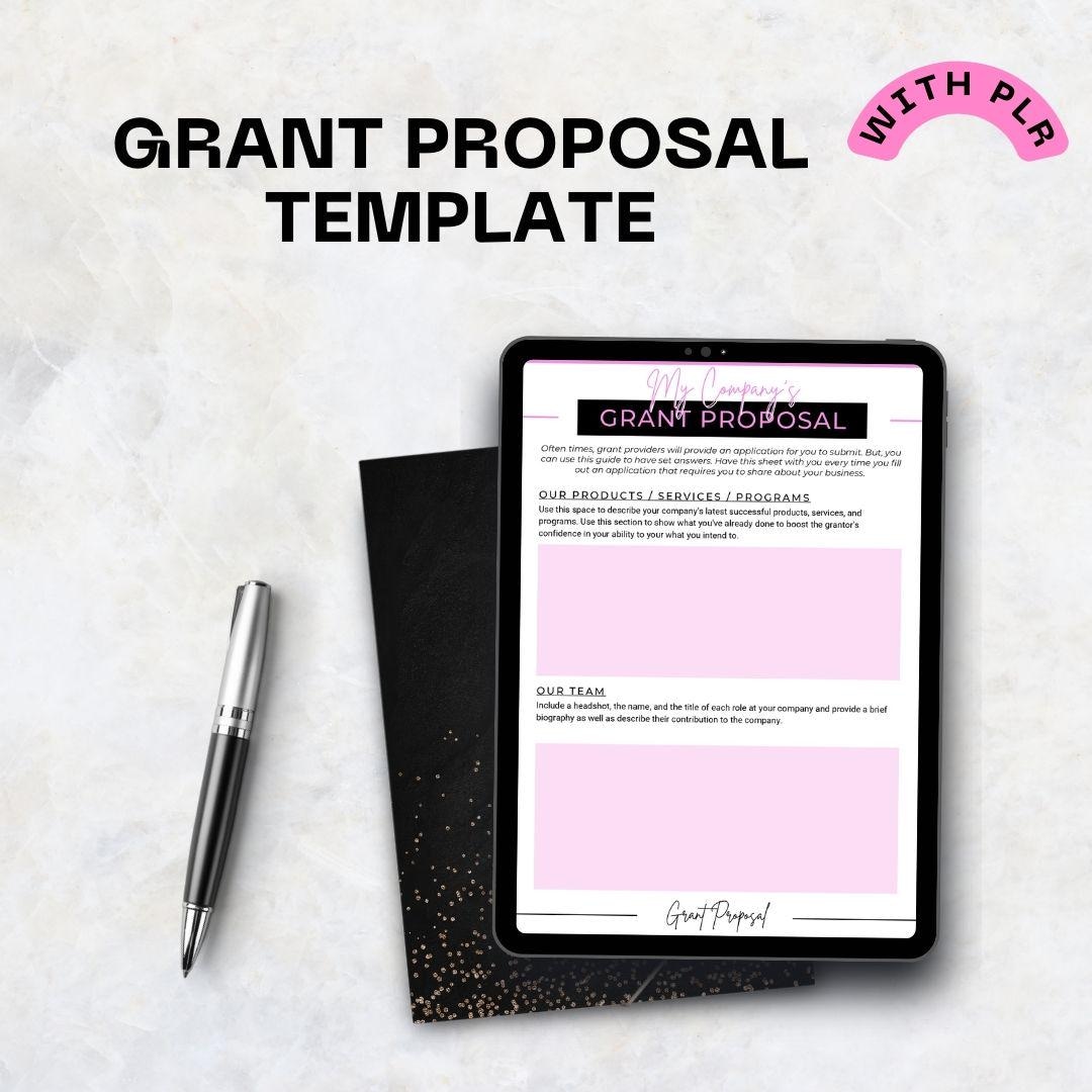 Grant Proposal Template + Step-by-step Funding Guide for Small Business ...