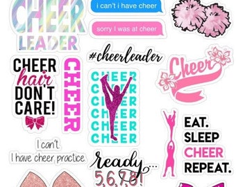 Cheer Stickers - Etsy