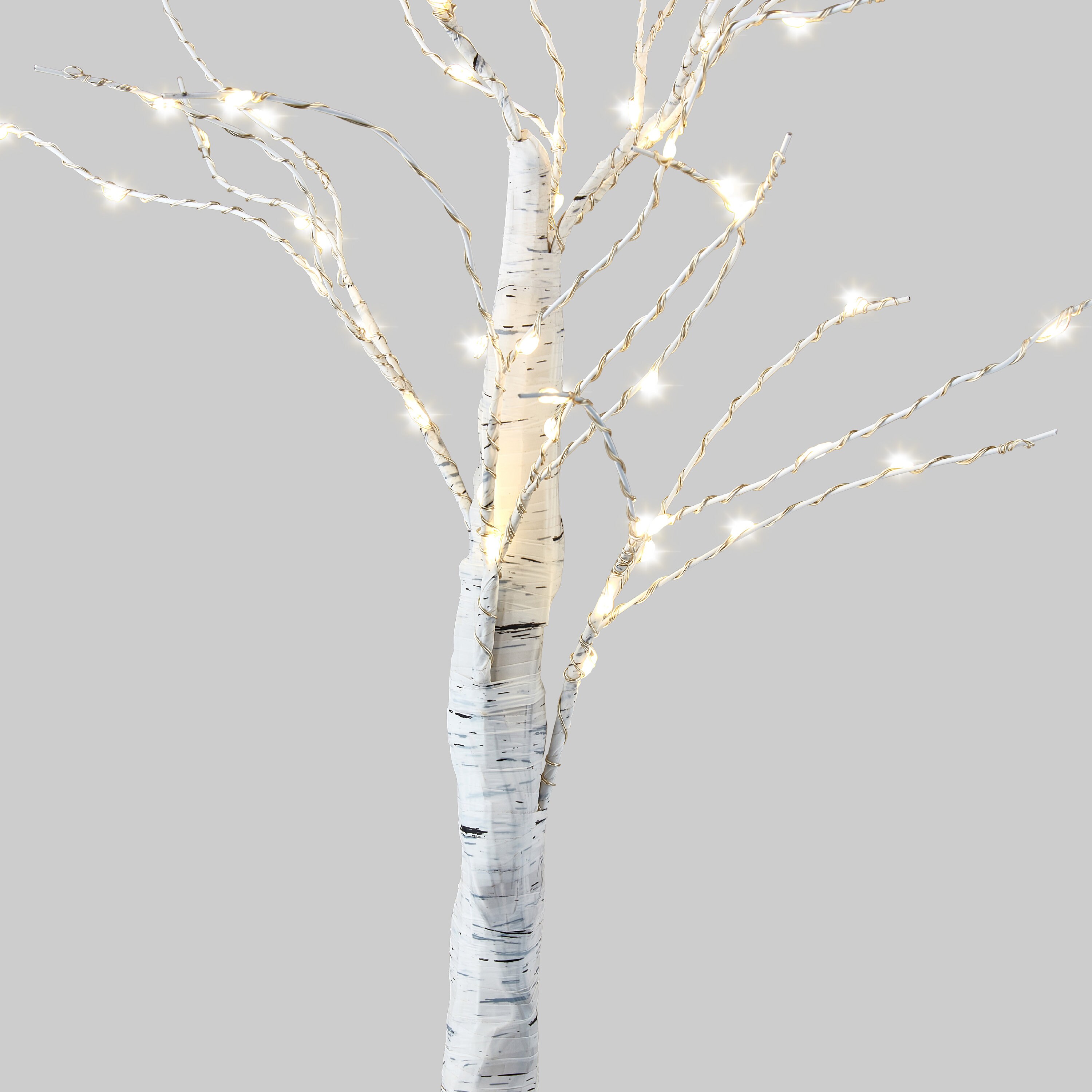 LED Birch Tree 60cm – Easter Tree - Lighted Artificial Tree With 65 ...