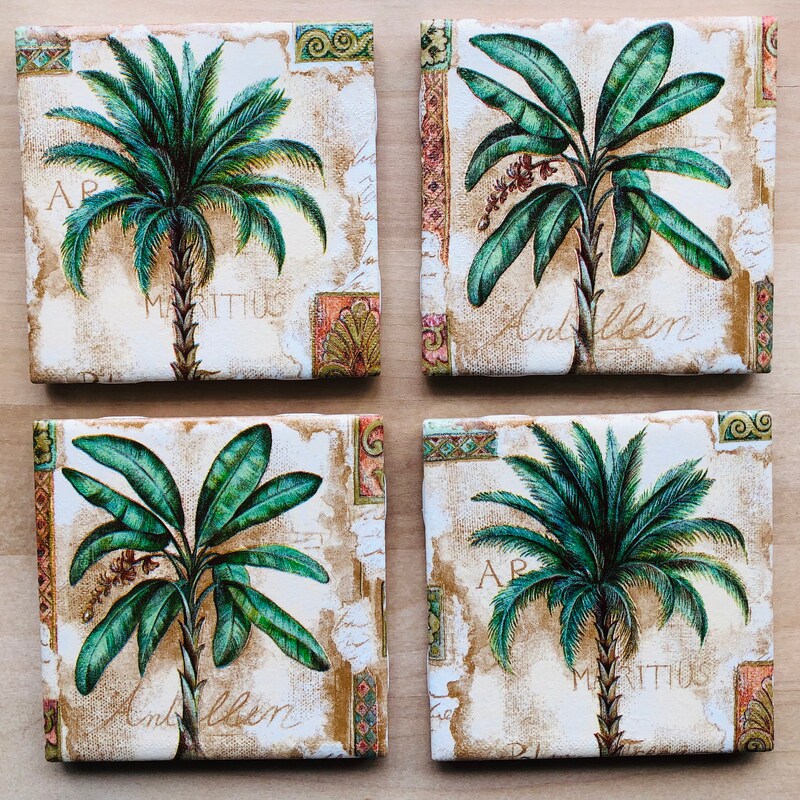 Tropical Coasters - Etsy