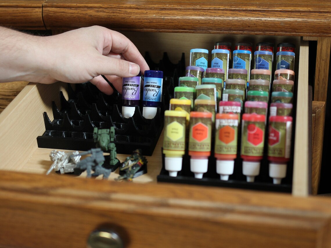 40 Bottle Paint Rack - Etsy