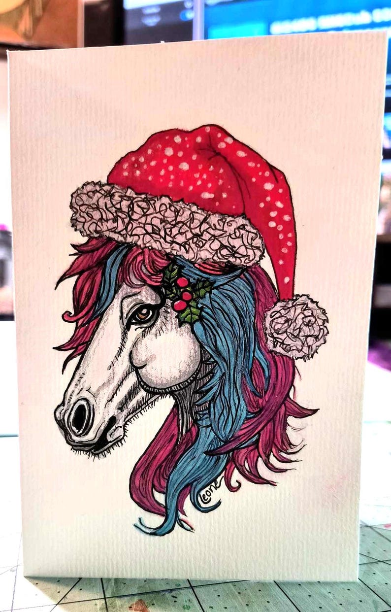 Hand-painted Watercolor Christmas Cards - Etsy